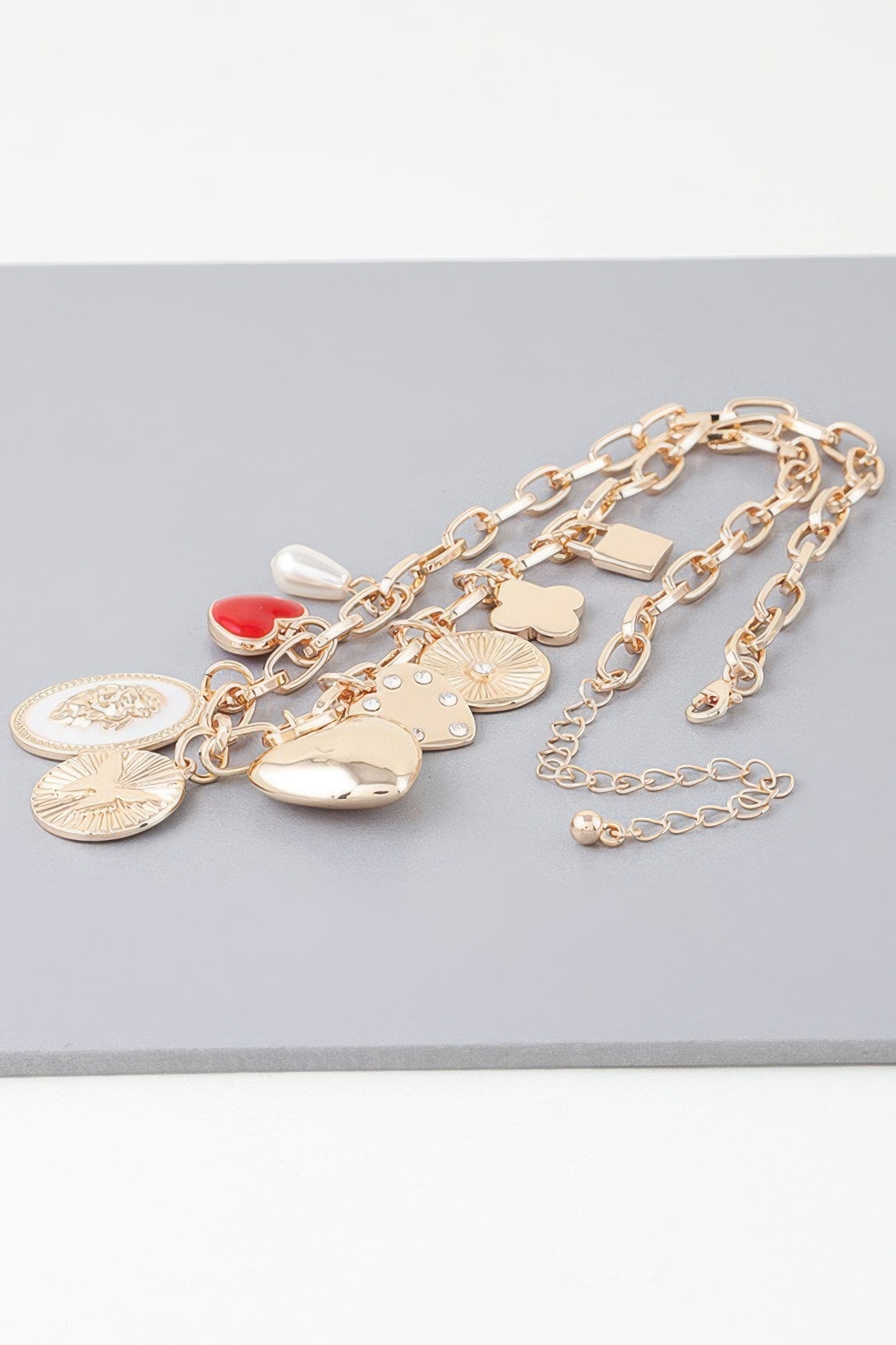 Multiple Dainty Charm Necklace
